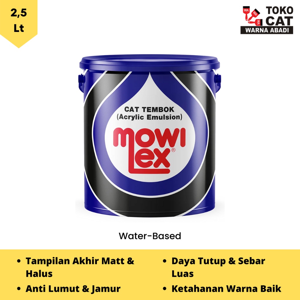 Jual Cat Tembok Mowilex 2 5 Liter Warna Standart Shopee Indonesia