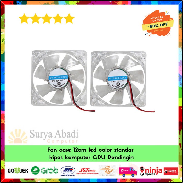Jual Fan case 12cm led color standar kipas komputer CPU Pendingin ...
