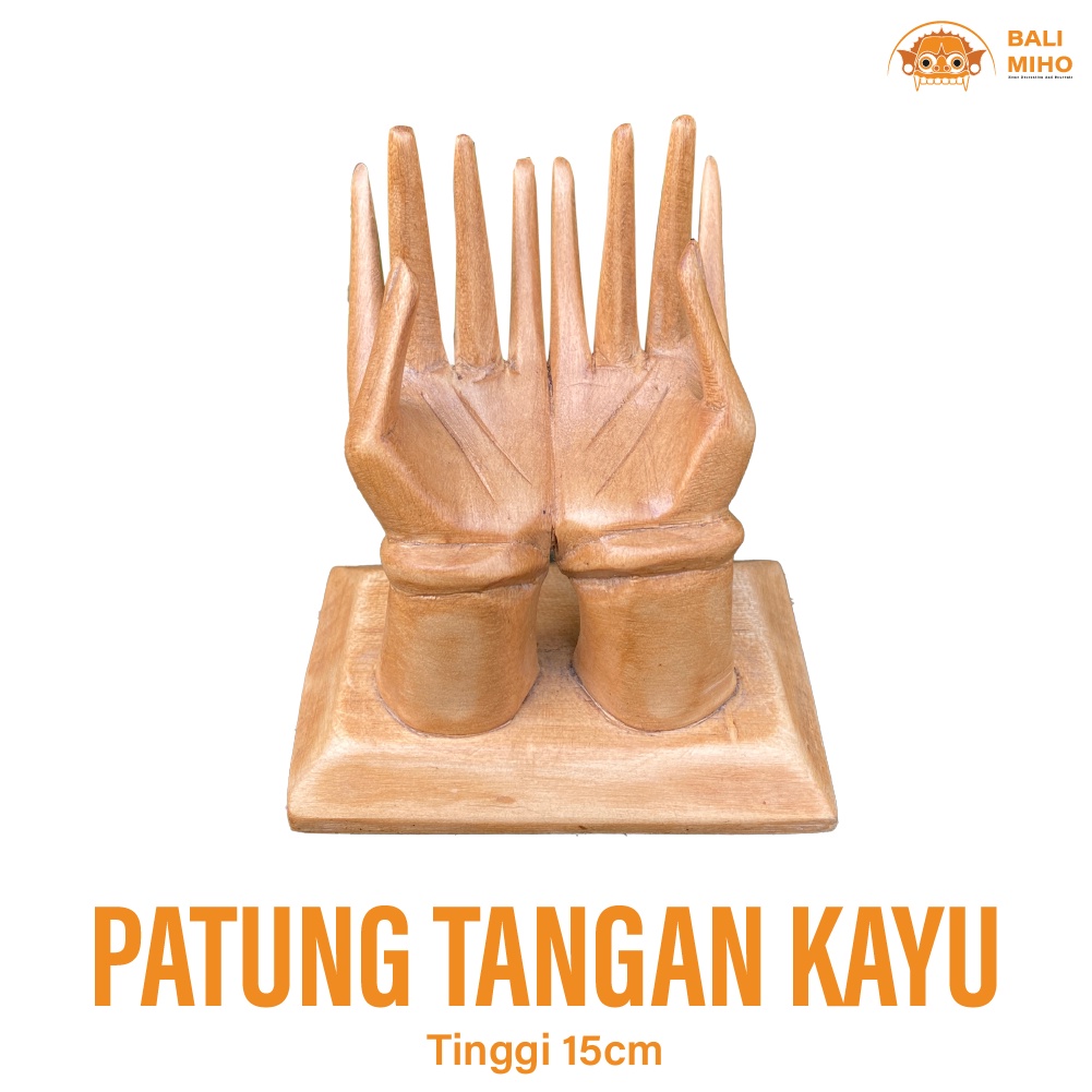 Jual Kerajinan Patung Tangan Kayu Ukuran 15cm | Shopee Indonesia
