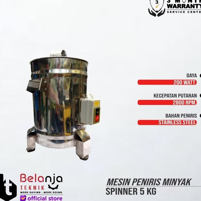 Jual Mesin Peniris Minyak 5 Kg 200 Watt Spinner 5Kg | Shopee Indonesia