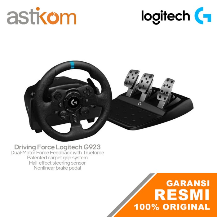 Jual Driving Force Logitech G923 True Force Steering Wheel and Pedals ...