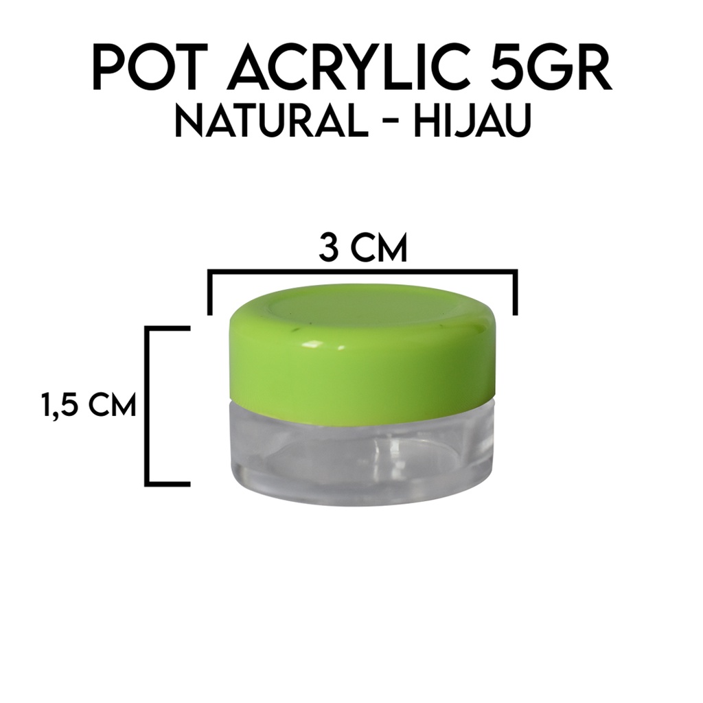 Jual Pot Cream 5gr Hijau Natural | Shopee Indonesia