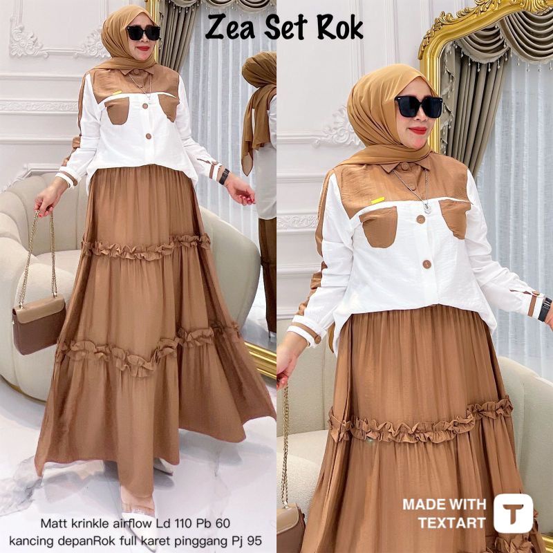 Jual Zea set rok banyak warna bahan kringkel | Shopee Indonesia