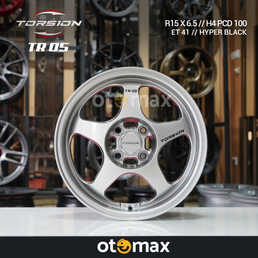 Jual Velg Mobil Torsion TR05 Ring 15 Hyper Black | Shopee Indonesia
