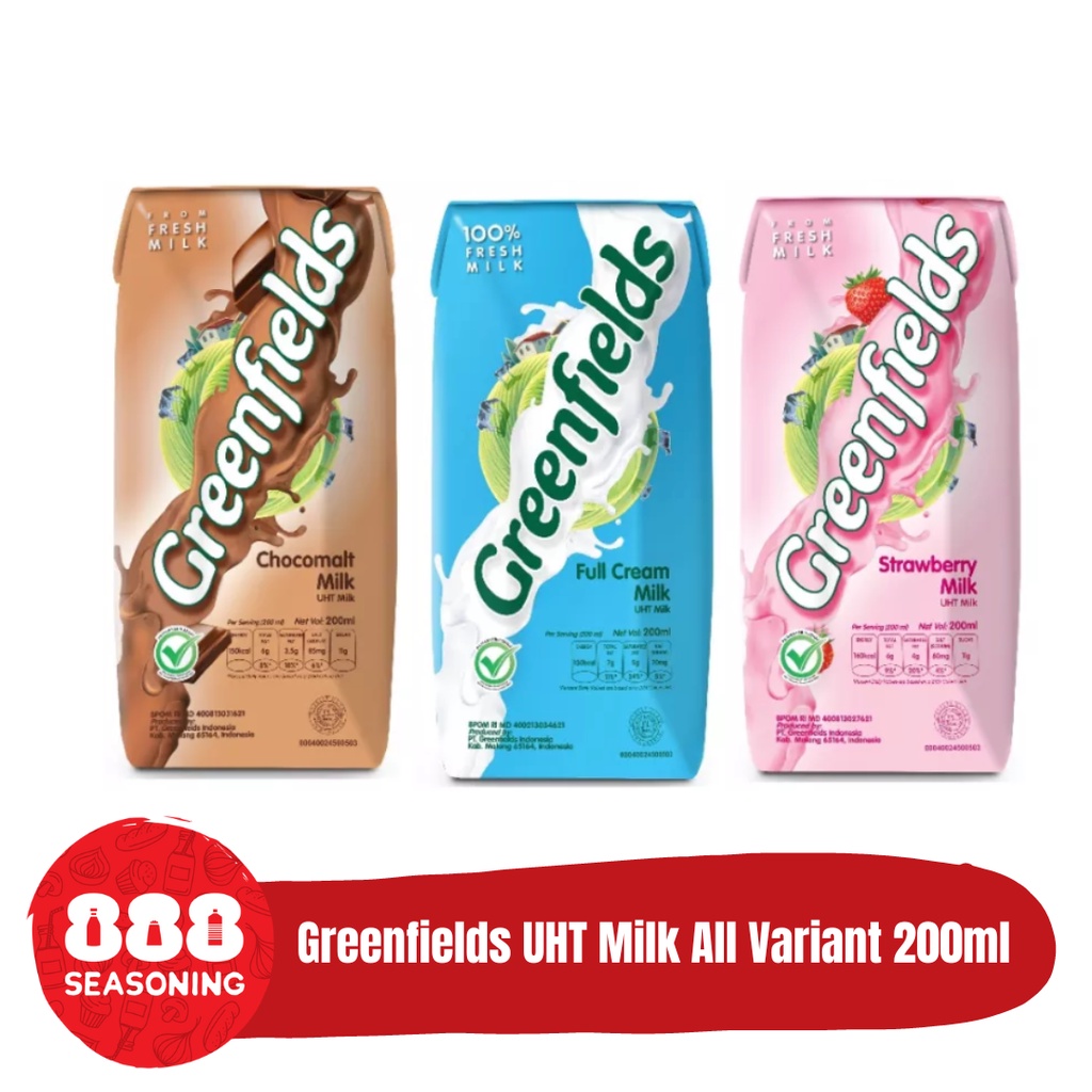 Jual PROMO GREENFIELDS SUSU UHT 200 ML / DUS KARTON KARDUS ISI 32 PCS ...