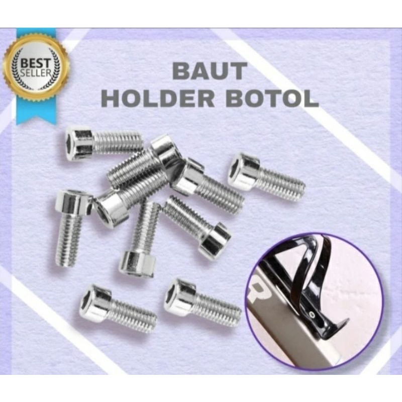Jual Baut L Mur Sekrup Holder Tempat Botol Minum Sepeda 1 Pcs | Shopee ...