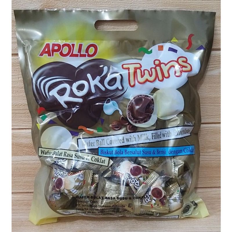 Jual Apollo Roka Twins Wafer Ball Isi 50 / Wafer Bola | Shopee Indonesia