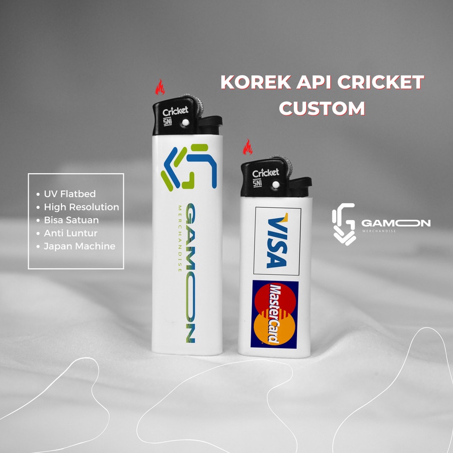 Jual KOREK API CRICKET CUSTOM | PRINT UV | Shopee Indonesia