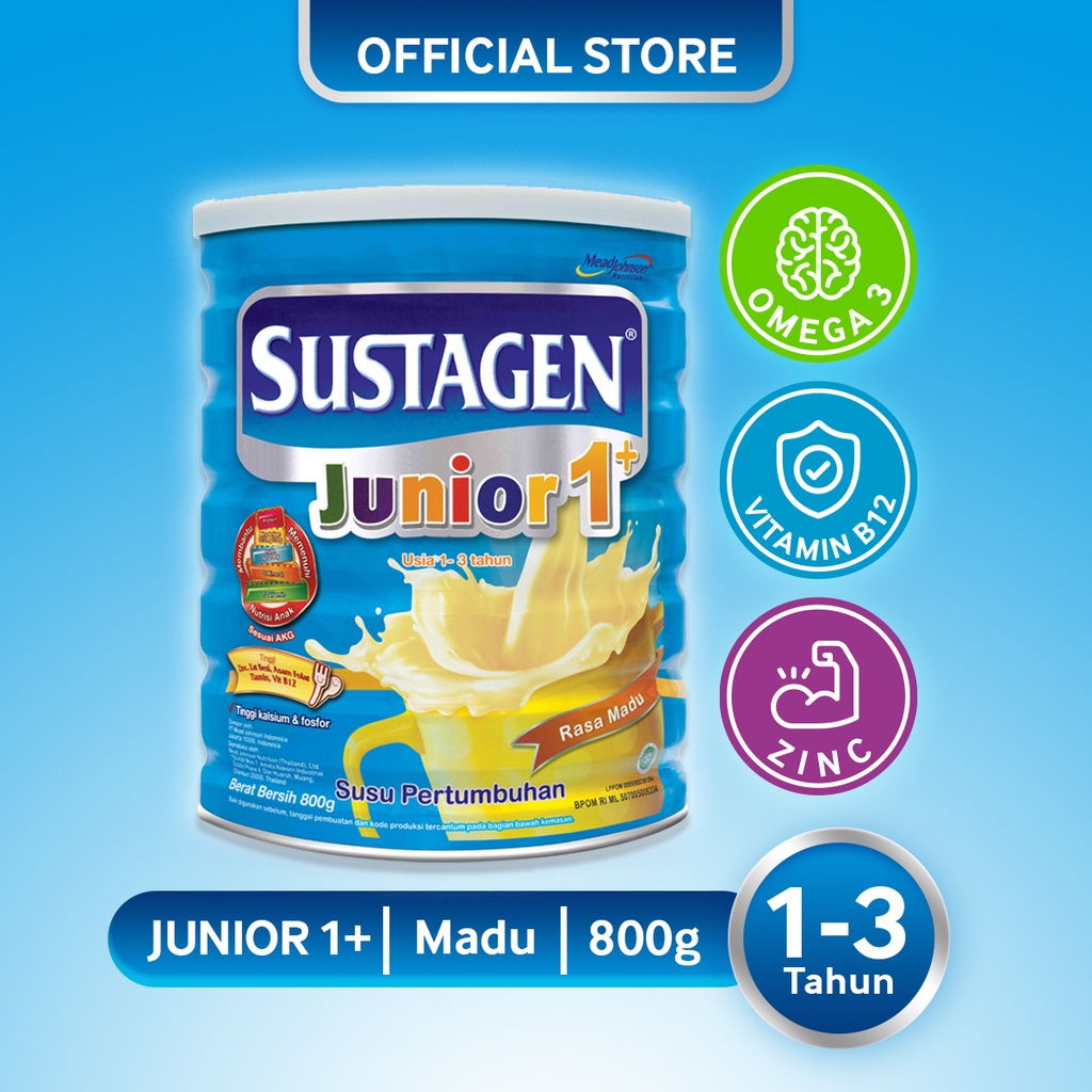 Jual Sustagen Junior 1+ Madu 800 gr - Susu Anak 1-3 Tahun | Shopee ...
