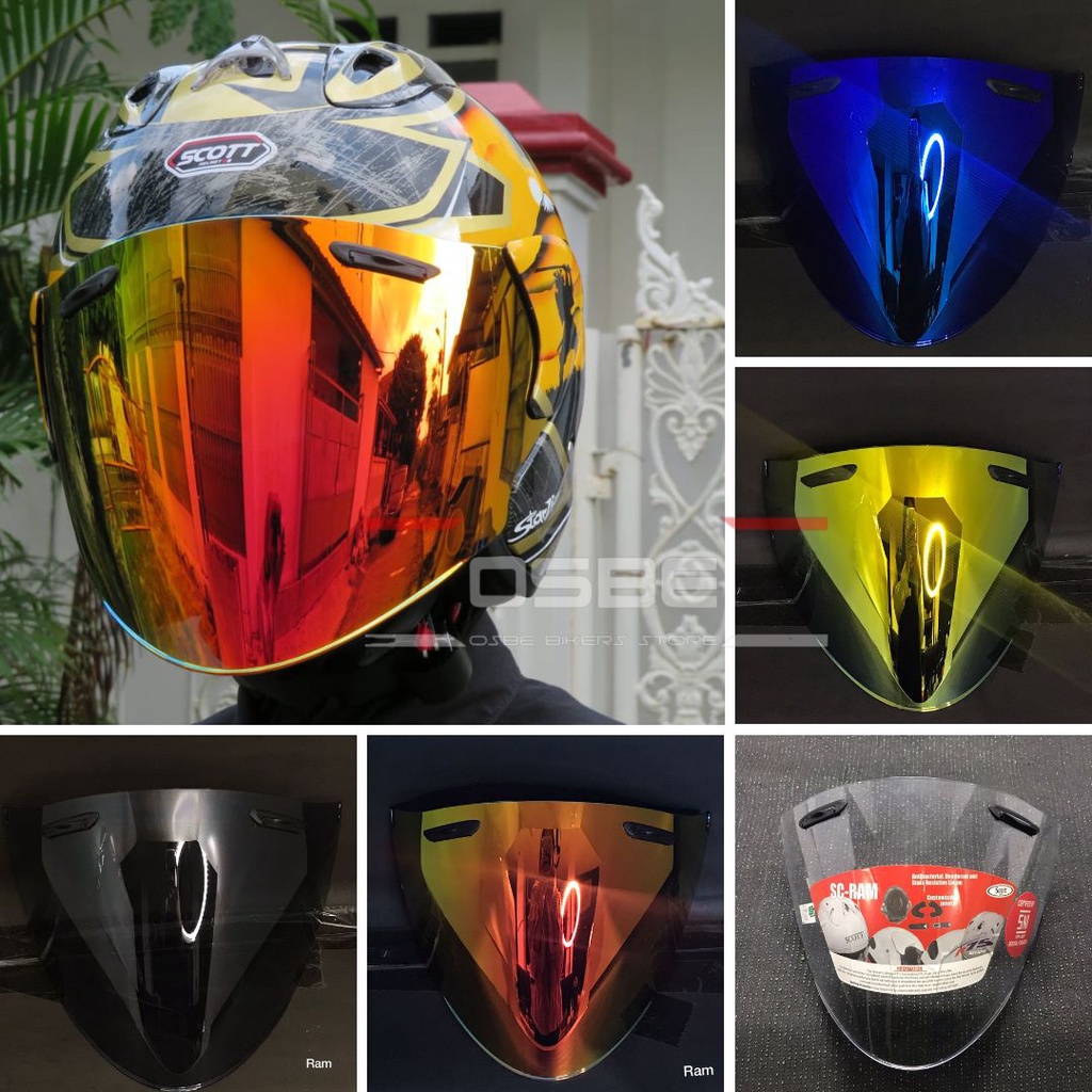 Jual VISOR KACA HELM SCOTT RAM 4 / KACA HELM RAM 4 / VISOR VZRAM REVO ...