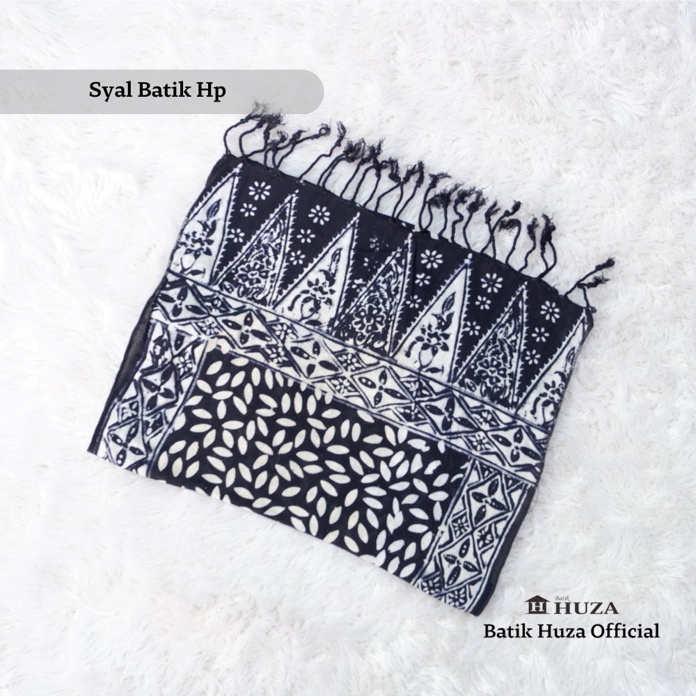 Jual Batik Huza Syal Batik Hitam Putih | Shopee Indonesia
