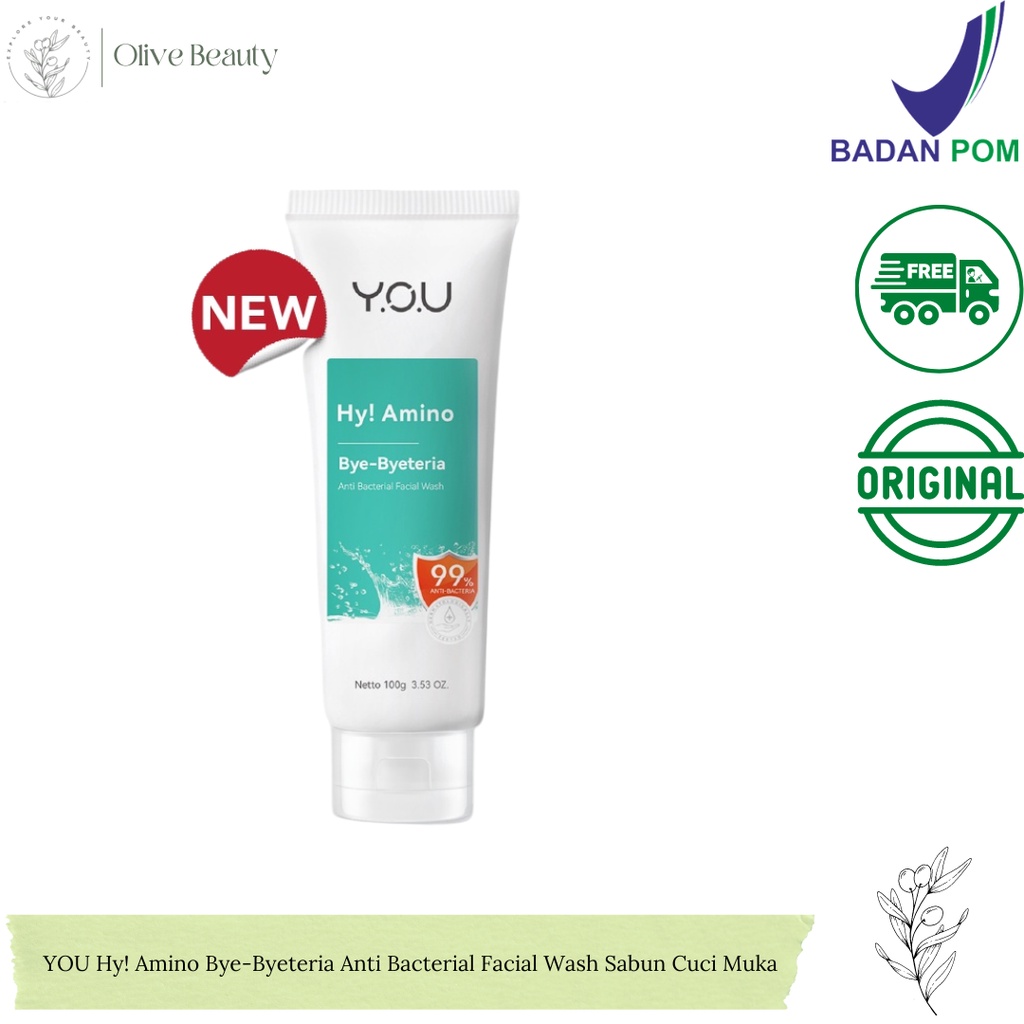 Jual YOU Hy! Amino Bye-Byeteria Anti Bacterial Facial Wash Sabun Cuci ...