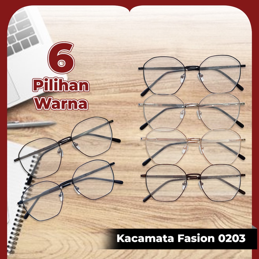 Jual HIOME Kacamata Fashion Unisex 0203 / kacamata Gaya Korean Style ...