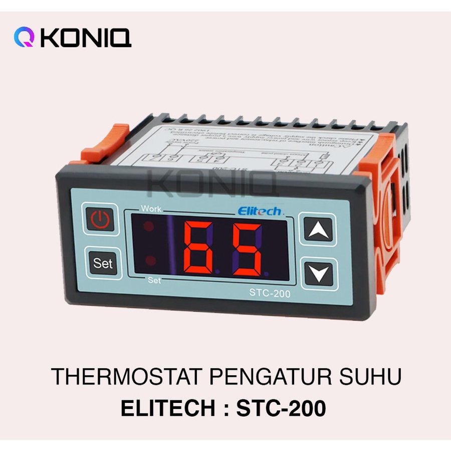 Jual ELITECH STC-200 THERMOSTAT PENGATUR SUHU / TEMPERATURE CONTROL | Shopee Indonesia