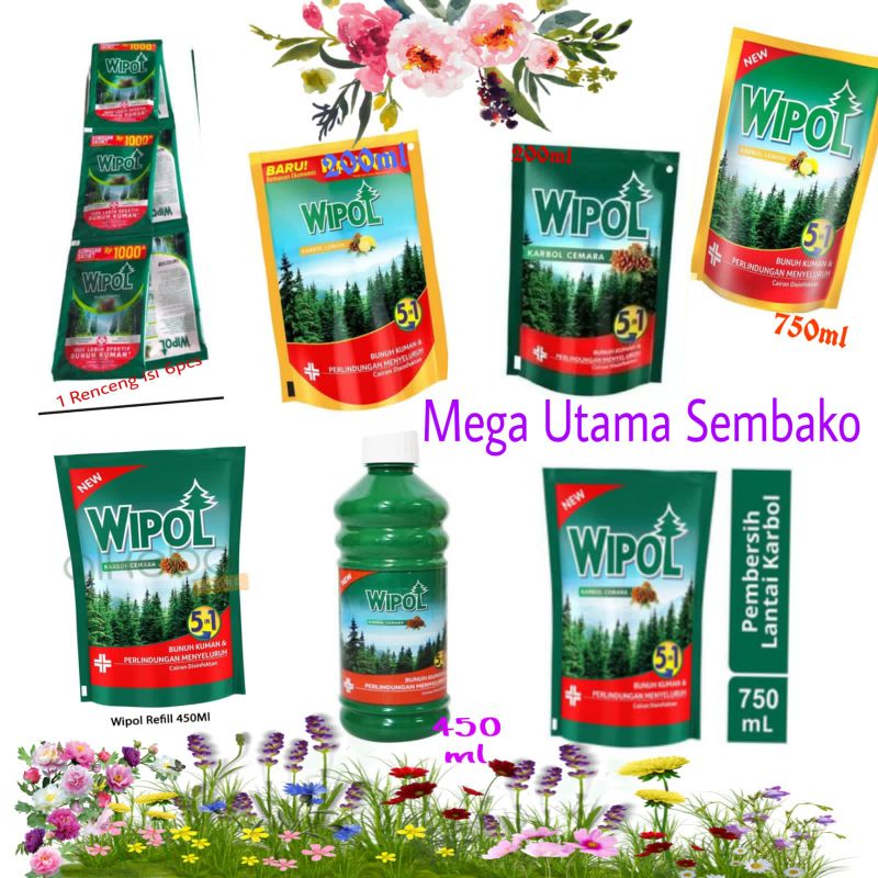 Jual Wipol Sabun Karbol Pembersih Lantai karbol cemara,lemon Pelindung ...