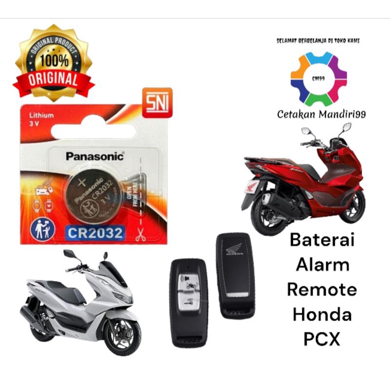 Jual Baterai Remote Kunci Motor Honda PCX Panasonic Original | Shopee ...