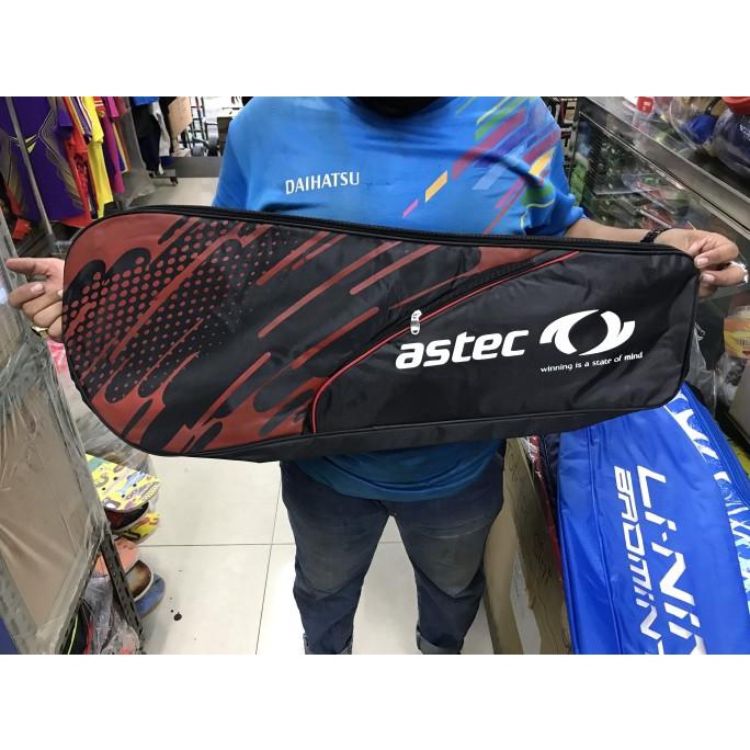 Jual TAS COVER BADMINTON ASTEC 2 zipper ORIGINAL | Shopee Indonesia