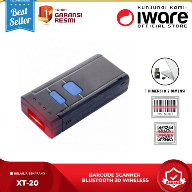 Jual BARCODE SCANNER BLUETOOTH 2D WIRELESS XT-20 QR CODE (ANDROID IOS ...