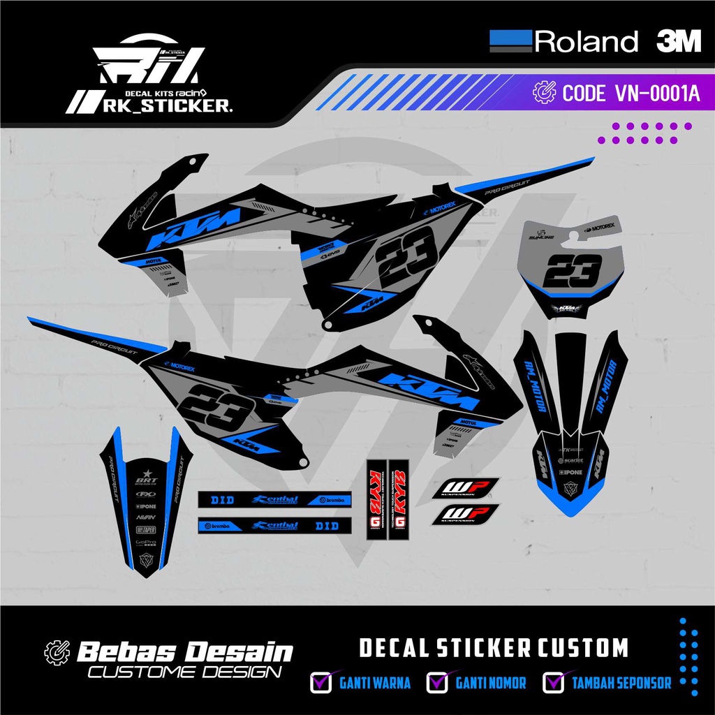 Jual DECAL KTM 85 2020 FREE CUSTOME DESIGN | Shopee Indonesia