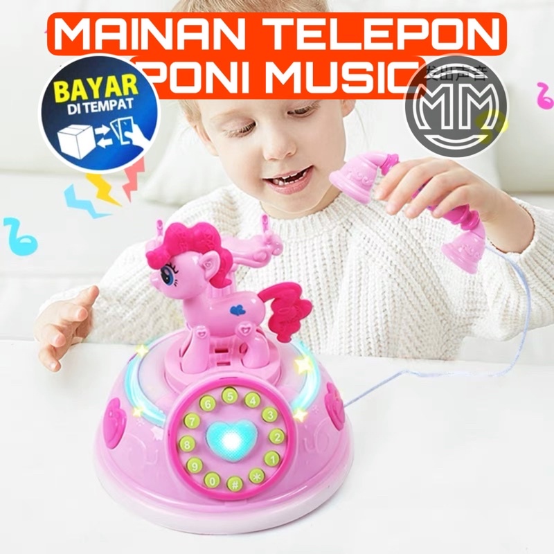 Jual Mainan Telepon Kuda Poni Ada Lampu dan music YD 3 | Shopee Indonesia