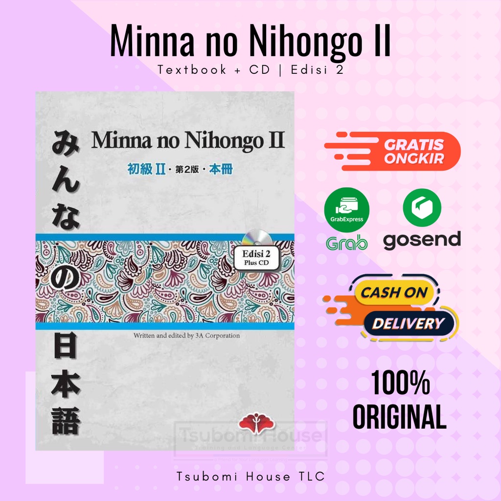Jual [ORI] Minna no Nihongo 2 Honsatsu (textbook) + CD | Edisi 2 | Shopee Indonesia
