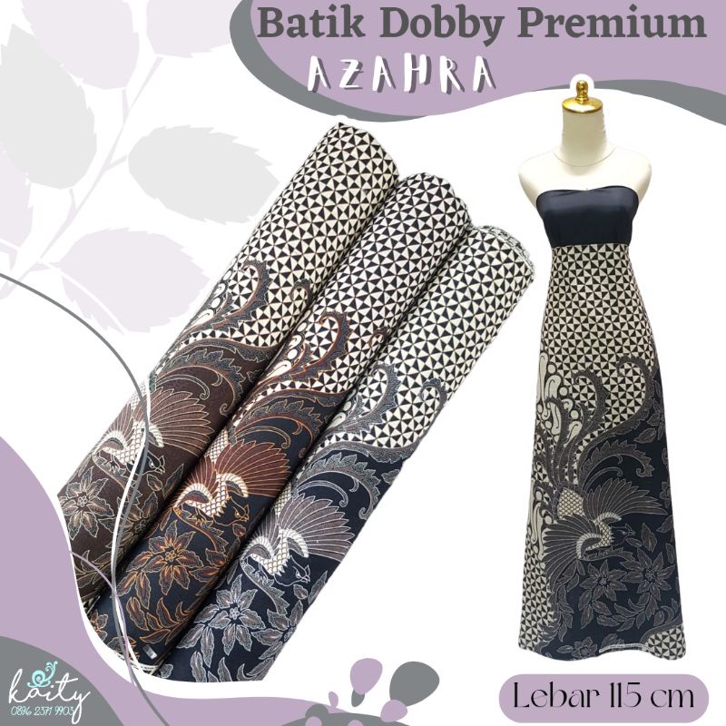 Jual Kain batik bahan dobby dobbi premium motif Azahra | Shopee Indonesia