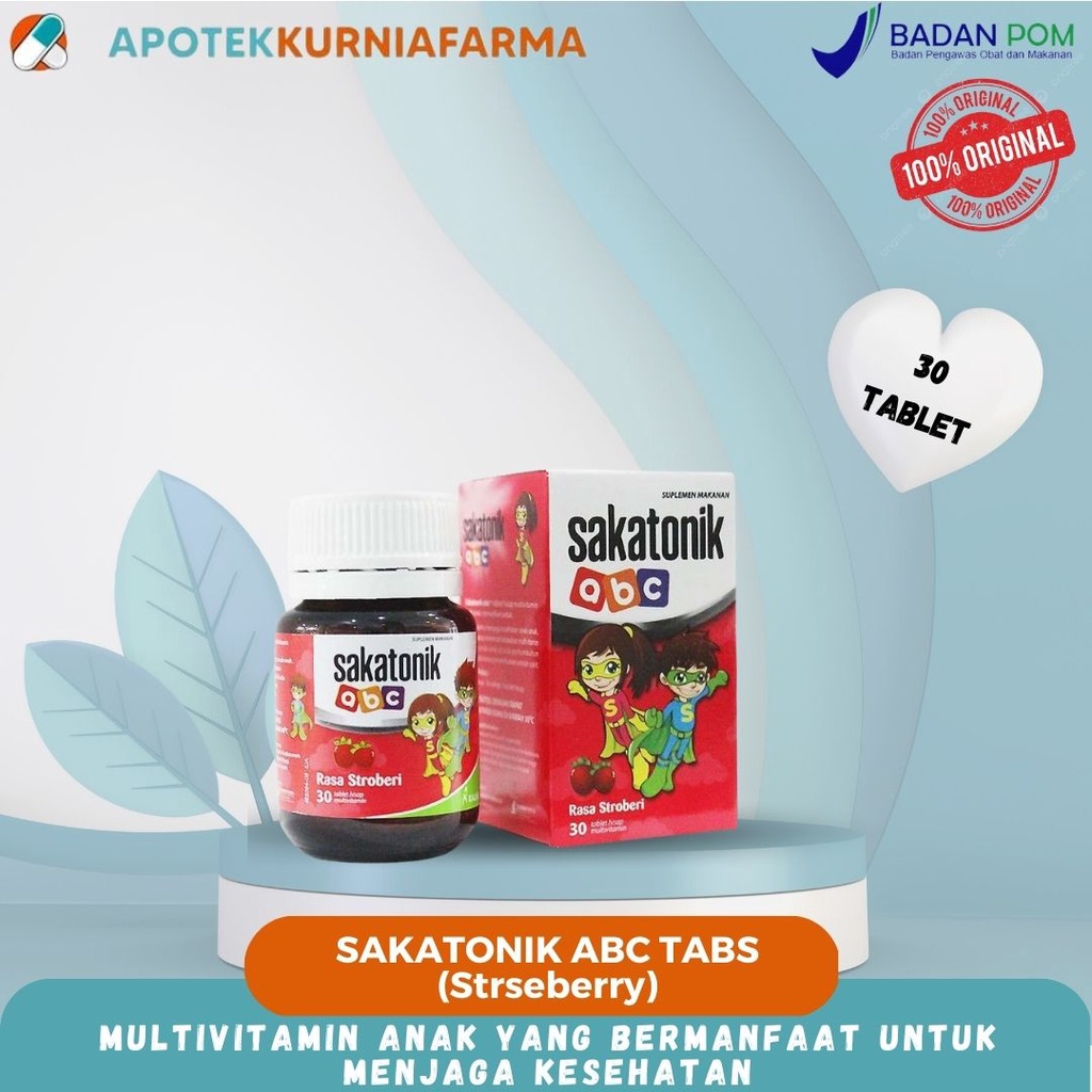 Jual Sakatonik ABC Vitamin Anak rasa Strawberry (30 tablet hisap ...