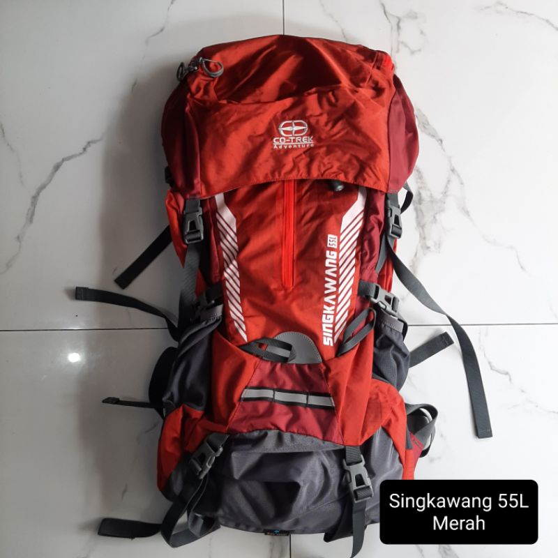 Jual TAS GUNUNG CARRIER COTREK SINGKAWANG 55+5 LITER ORIGINAL | Shopee ...