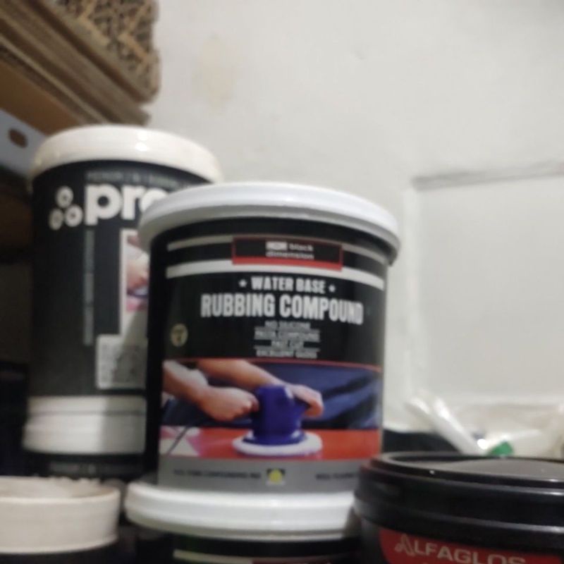 Jual rubbing compound water base black dimension notte 1kg | Shopee ...