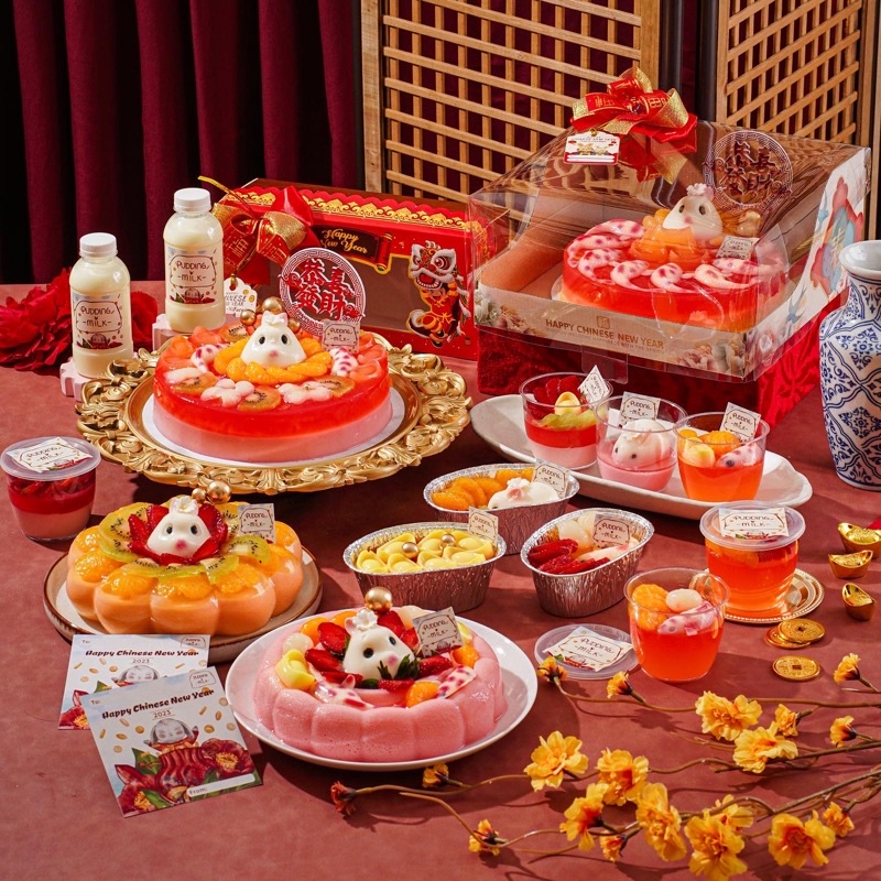 Jual Puddingnmilk | Pudding Hampers Imlek Bunny Pudding | Shopee Indonesia