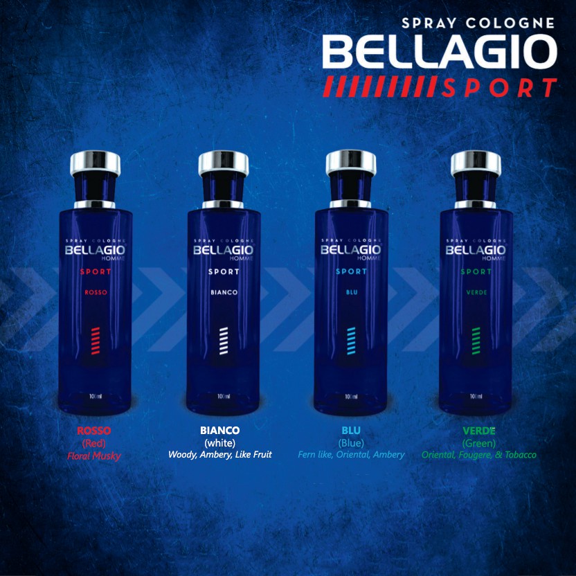 Jual [BOTOL KACA BIRU] BELLAGIO SPORT Parfum Spray Cologne Botol Kaca ...