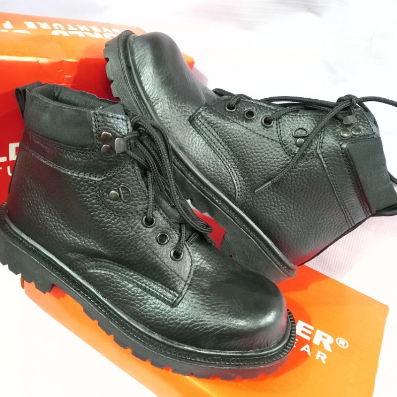 Jual sepatu safety shoes tali World cruiser original kulit asli safety ...