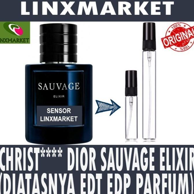 Jual ORIGINAL CD SAUVAGE ELIXIR DIATASNYA EDT EDP PARFUM - UKURAN HEMAT ...