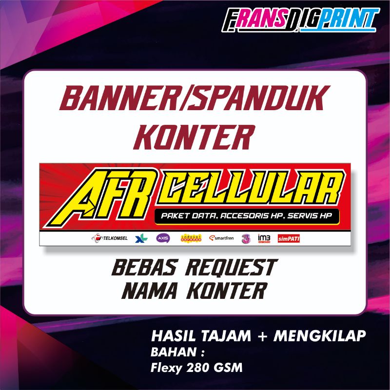 Jual Spanduk konter banner konter banner pulsa | Shopee Indonesia