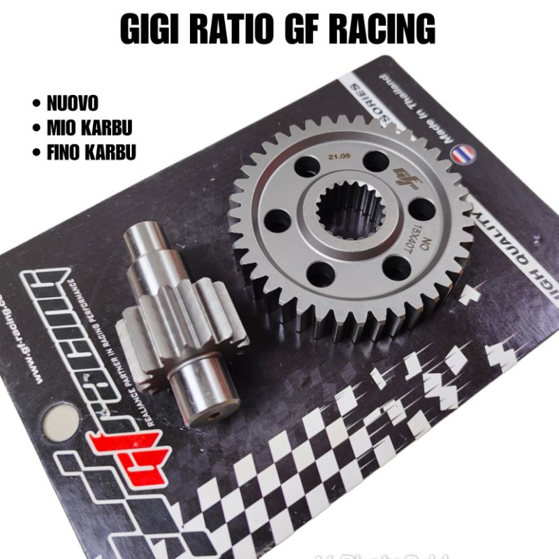 Jual GEAR GIGI RATIO RASIO GF RACING MIO FINO BEAT SCOOPY VARIO 110 ...