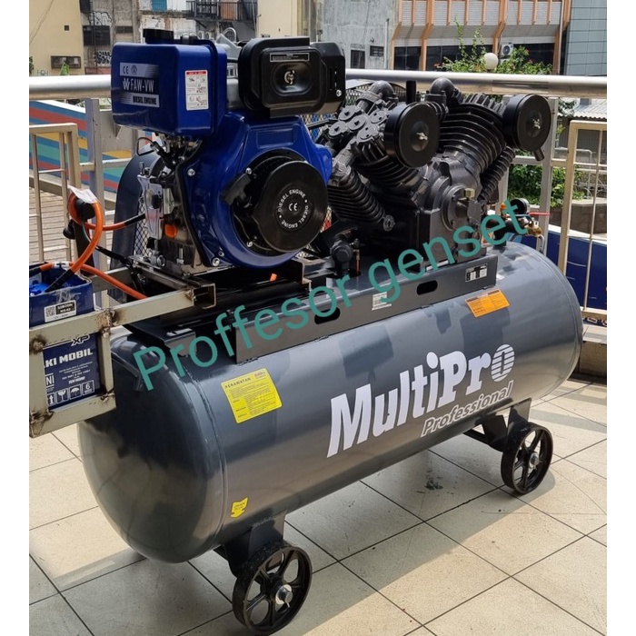 Jual Kompresor angin 10 hp FAW Diesel Solar tekanan tinggi 12 bar kg ...