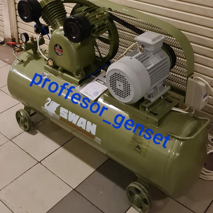Jual Kompresor angin swan 5 hp ( pk ) 5hp komplit motor SVU 205 ...
