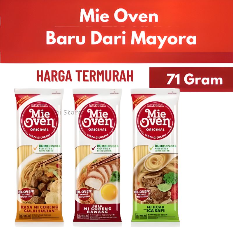 Jual Mie Oven Mi Instan Goreng Bawang / Goreng Gulai Sultan / Kuah Iga ...