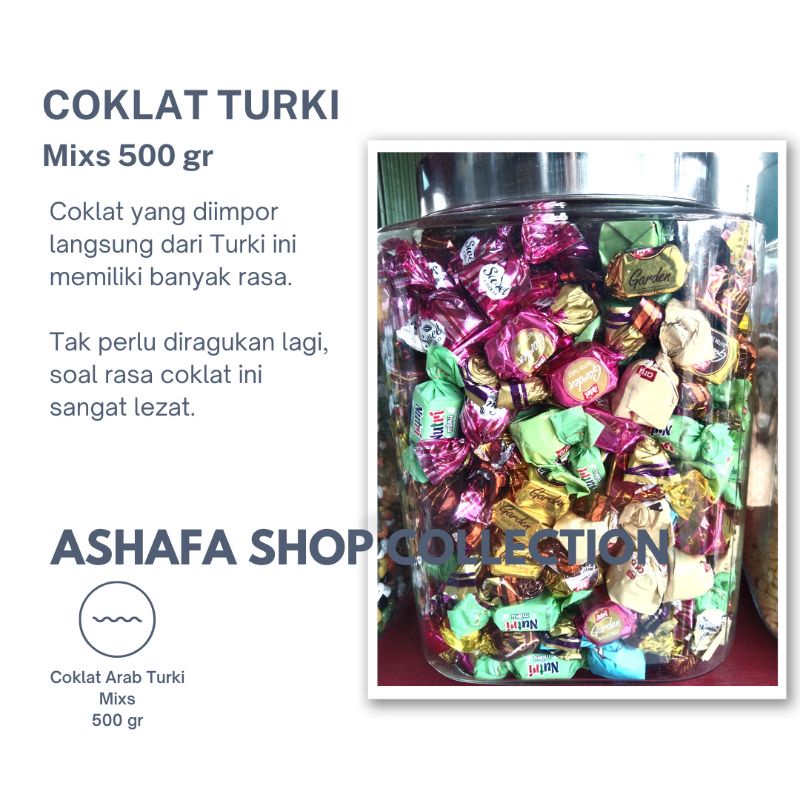Jual COKLAT ARAB TURKI/COKELAT TURKY MIXS 500 gr | Shopee Indonesia