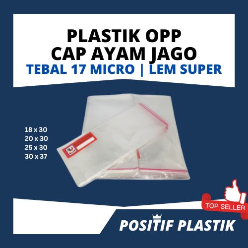 Jual Plastik OPP Cap Ayam Jago tebal 17 micro - ukuran besar | Shopee ...
