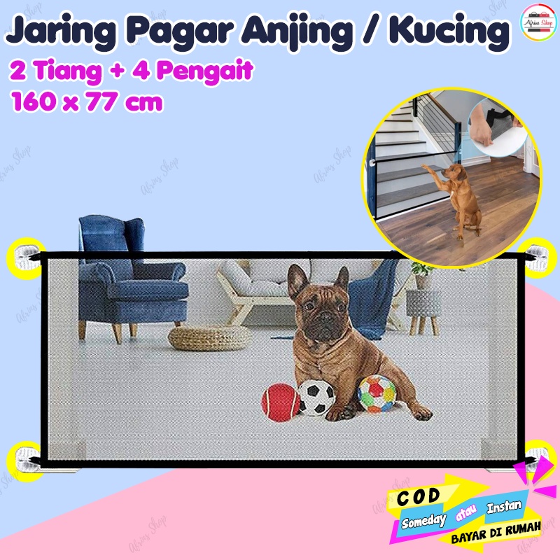 Jual Jaring Pagar Penghalang Ruang Kucing Anjing | Shopee Indonesia