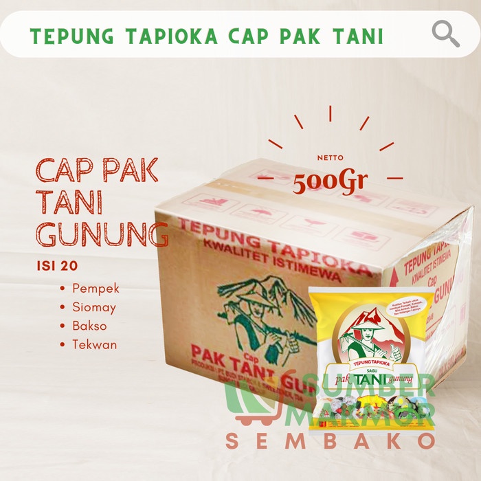Jual Sagu Dus Cap Pak Tani Gunung Isi 20 x 500gr - Non-Instant | Shopee ...