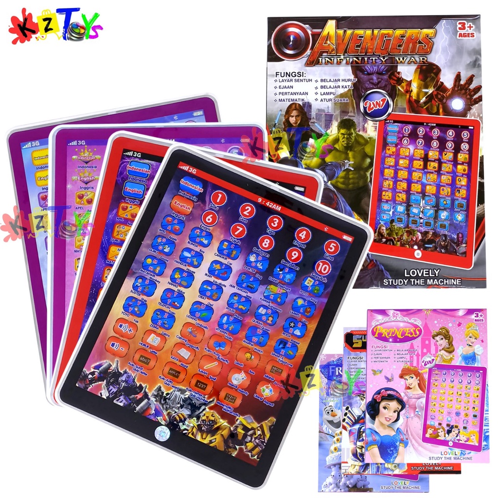 Jual MAINAN PLAYPAD KARAKTER PRINCES FROZEN IPAD EDUKASI 2 BAHASA ...