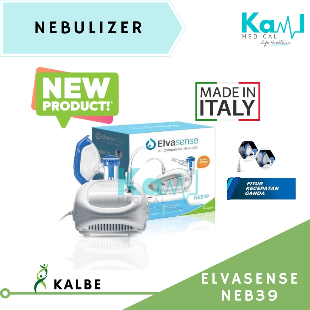 Jual Elvasense Nebulizer NEB39 /Elvasense Compressor Nebulizer /Alat ...