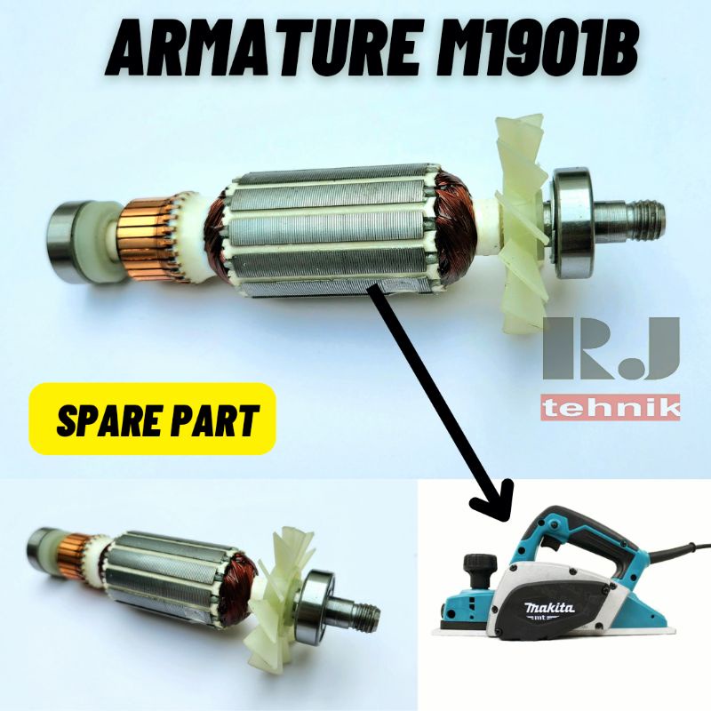 Jual Makita M1901B Armature Angker Rotor Dinamo Mesin Planer Pasah ...