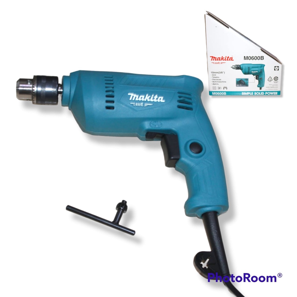 Jual MAKITA M0600B Mesin Bor Listrik 10mm Tangan Kayu Besi Electric Drill Reversible Bolak Balik ...