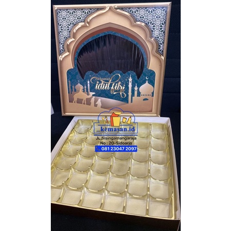 Jual BOX NASTAR WINDOW MASJID "SELAMAT IDUL FITRI" ALAS MIKA GOLD 36 ...