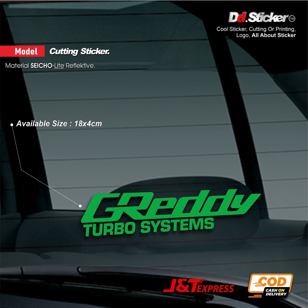 Jual Stiker Mobil Greddy Turbo Systems | Cutting Sticker | Shopee Indonesia