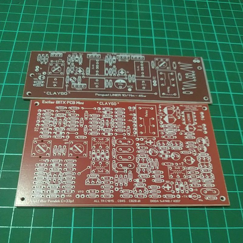 Jual PCB (2 in 1) Mini BITX SSB + Linear HF 45 Watt "Claygo" | Shopee ...