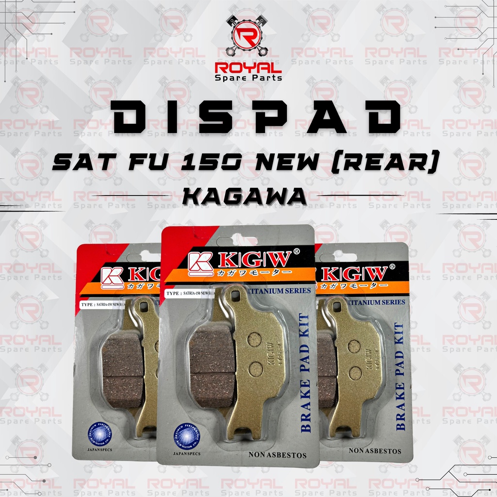 Jual DISPAD DISCPAD SATRIA FU 150 NEW REAR BELAKANG ORIGINAL KAGAWA ...